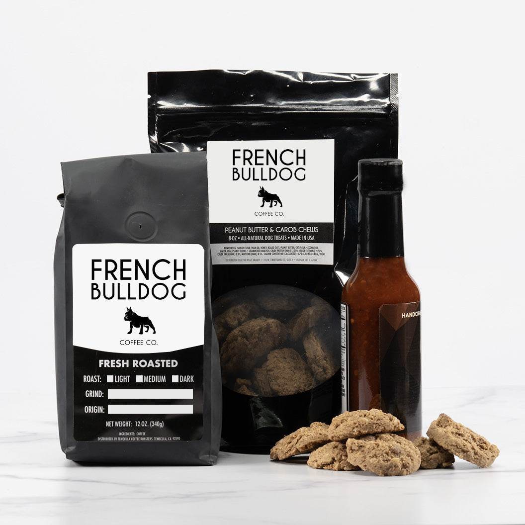 Coffee, Treats & Hot Sauce Bundle– French Bulldog Coffee Company